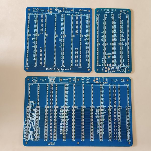RC2014 Backplane PCBs - Z80 Kits