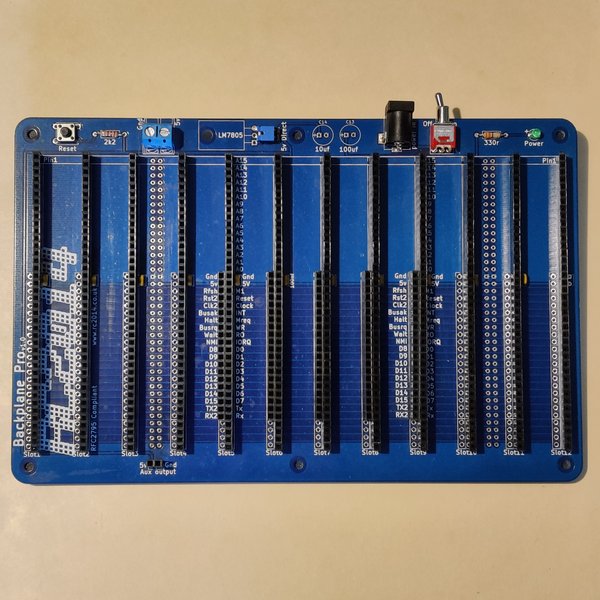RC2014 Backplane Pro - 12 expansion slots for retro computer Z80 Kits